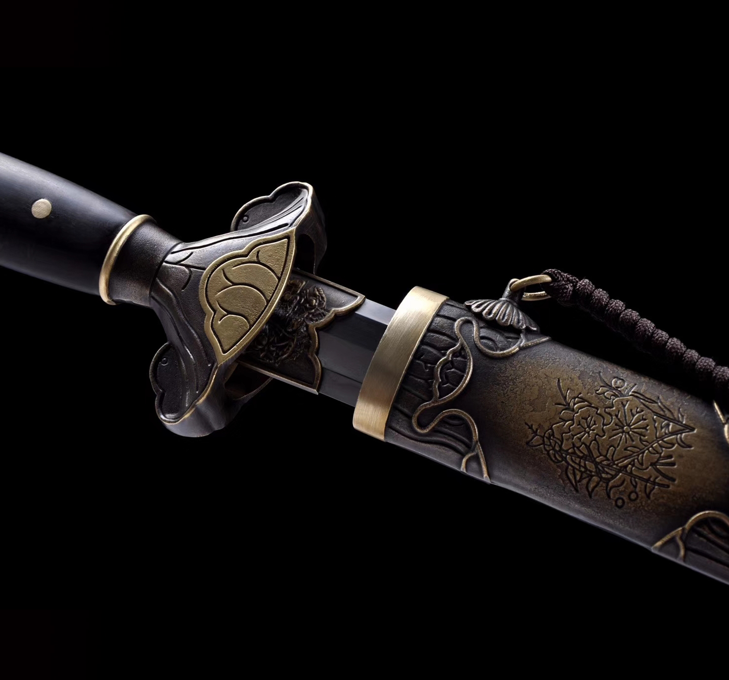 High Quality Folded Steel Clay Tempered Chinese Sword Jian Full Hand ...