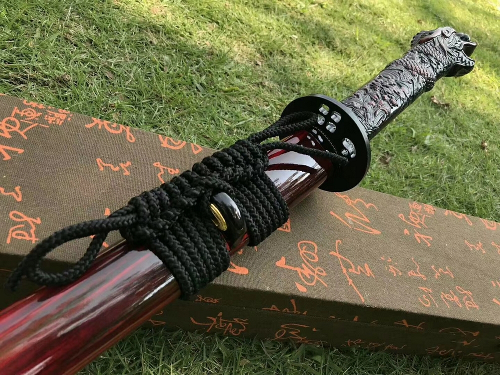 Handmade Japanese Samurai Sword KATANA 9260 Spring Steel Razor Sharp ...