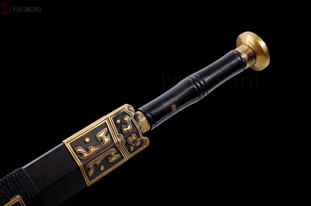 Han Jian Hand Forged Chinese Sword Folded Steel Blade Battle Ready ...