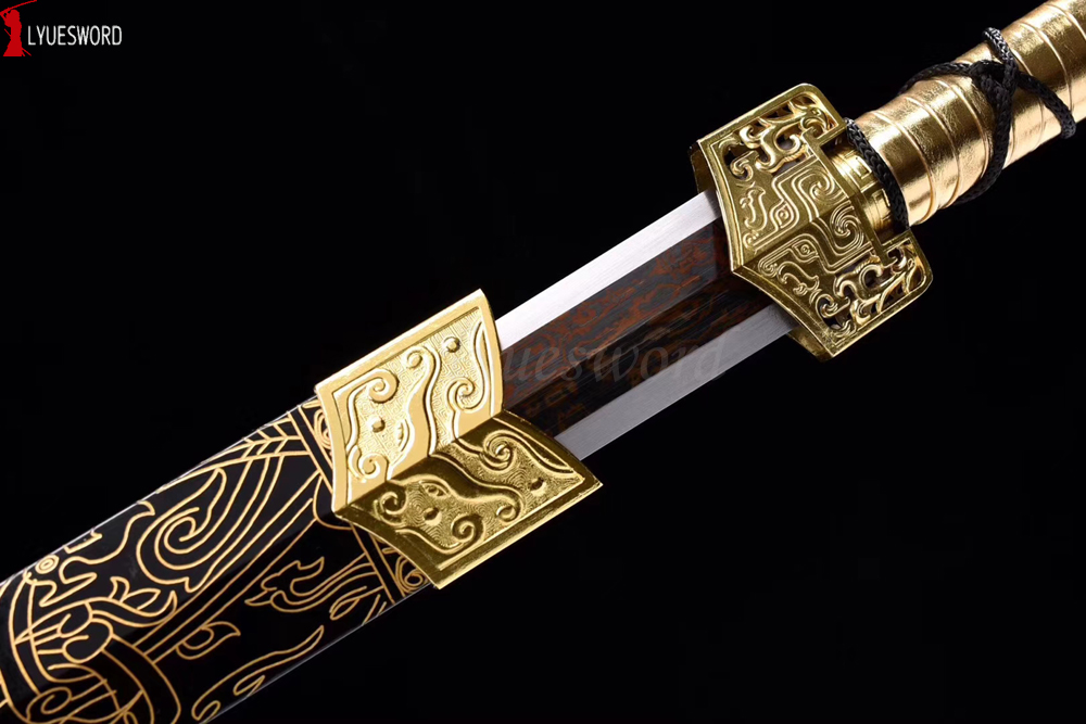 Han Dynasty Chinese Sword Jian Handmade Folded Steel Sharp Blade Kung ...